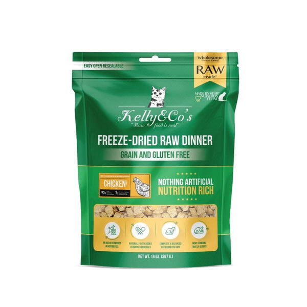 [2 FOR $88] Kelly & Co’s Chicken Freeze-Dried Raw Cat Food 14oz | Pawpy ...