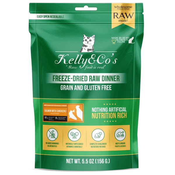 [BUY 1 FREE 1] Kelly & Co’s Salmon & Chicken Freeze-Dried Raw Cat Food ...