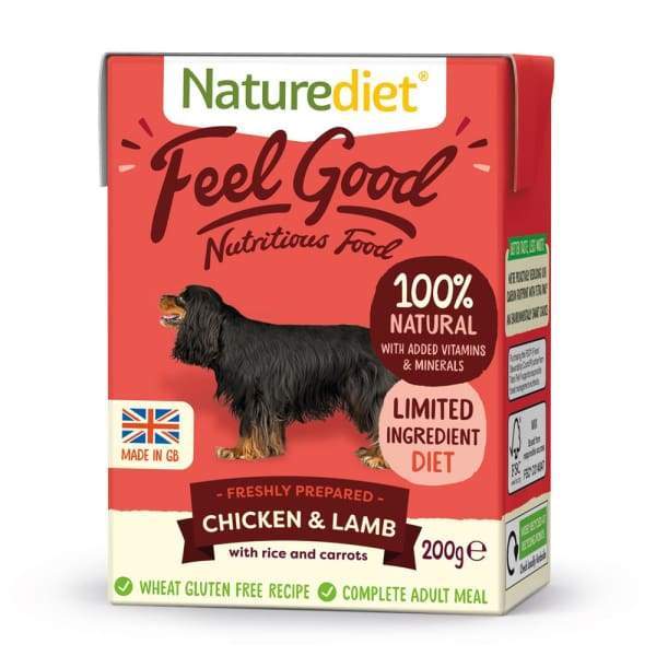 [BUY 3 FREE 1] Naturediet Feel Good Chicken & Lamb Wet Dog Food 200g ...