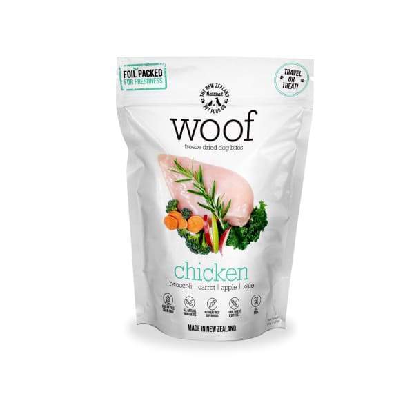 WOOF Chicken Freeze-Dried Raw Dog Food (2 Sizes) | Pawpy Kisses